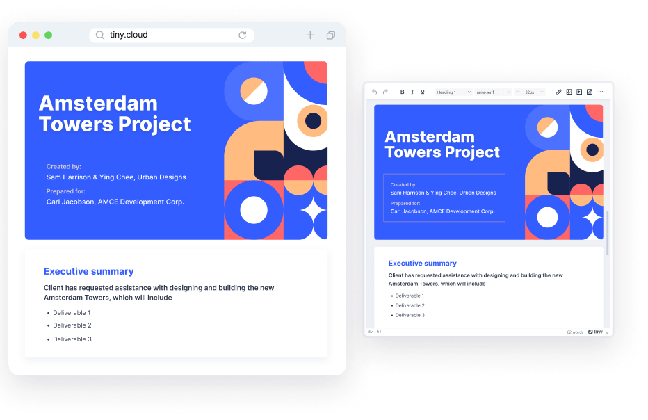 Restrict editing of document sections | TinyMCE