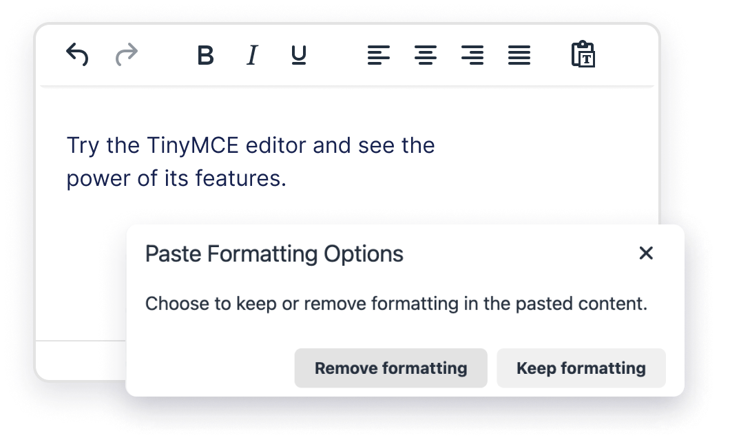 CMS editor for rich text web content | TinyMCE