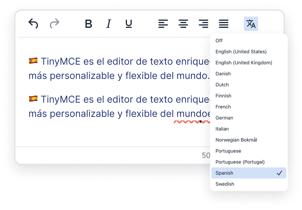 CMS editor for rich text web content | TinyMCE