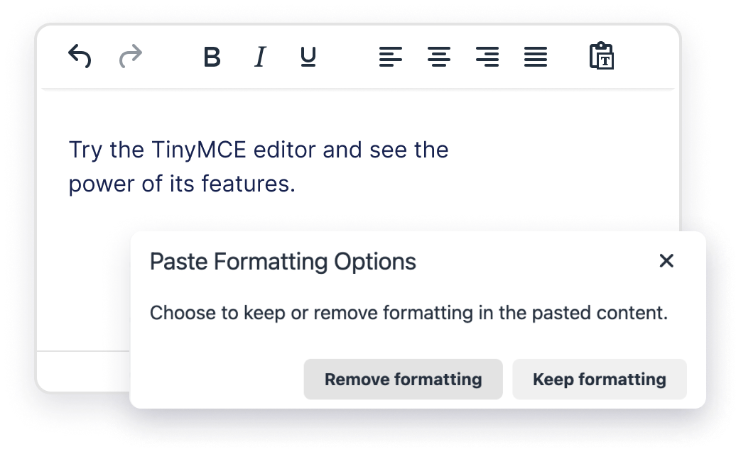 WYSIWYG SaaS editor | TinyMCE